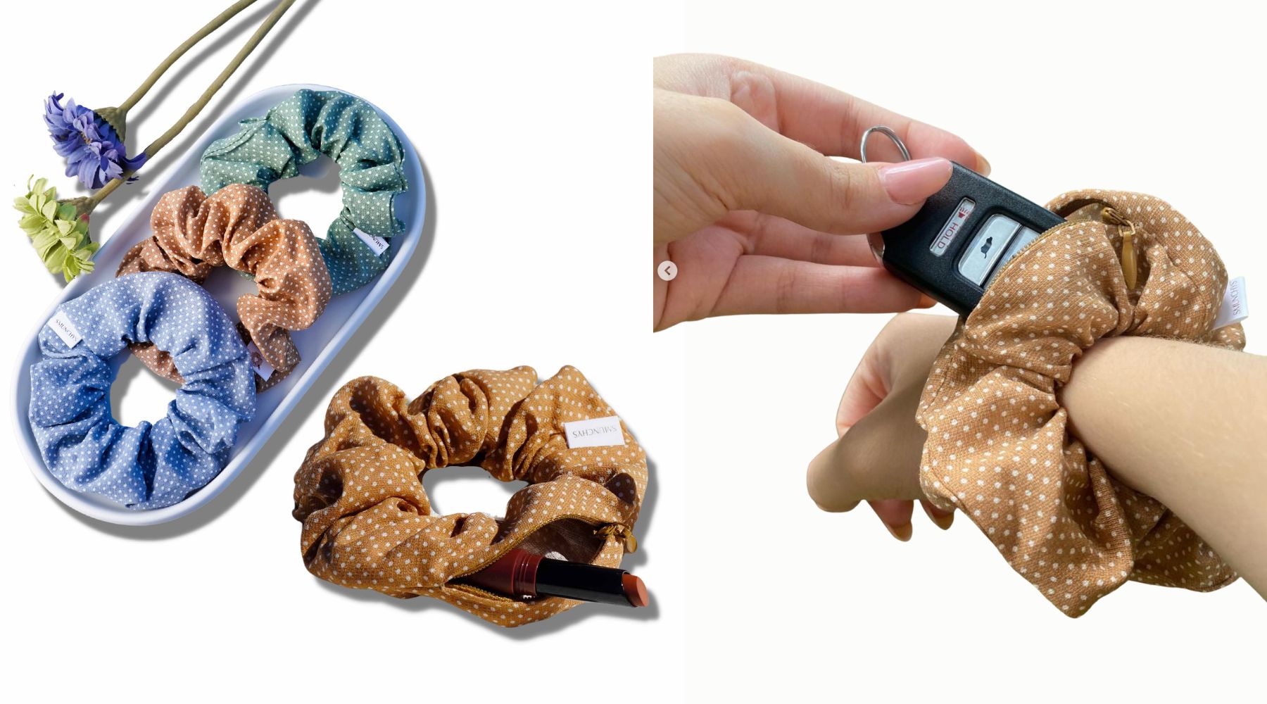 Cotton Scrunchies with Hidden Zipper Pockets | Smunchys Smunchys Blog blog